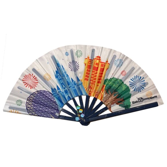 Disney | Accessories | Walt Disney World Wdw Icons Foldable Fan | Poshmark